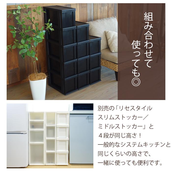 JEJアステージ (同色4個セット)ピット スリムストッカー 3段 JEJアステージ (同色4個セット)ピット スリムストッカー 3段