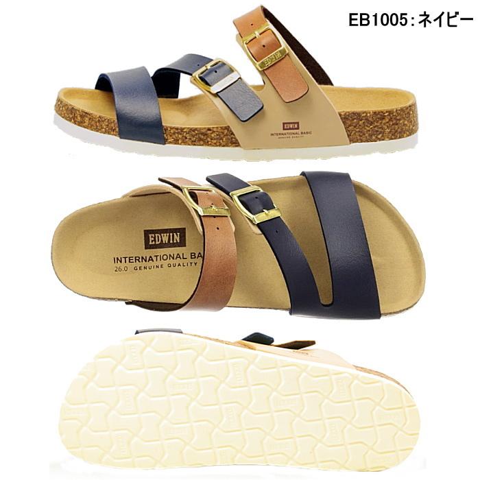 EDWIN エドウィン メンズ サンダル カジュアル 紳士サンダル コンフォートサンダル プレゼント 父の日 EB1003 EB1005 : 靴のリード - 通販 - Yahoo!ショッピング