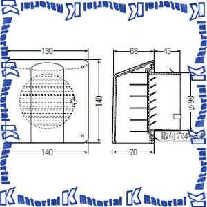 未来工業 PYW-100AJ 1個 パイプフード ウェーブ型 φ100 防虫ネット付 ベージュ [MR12627] : K-material ...