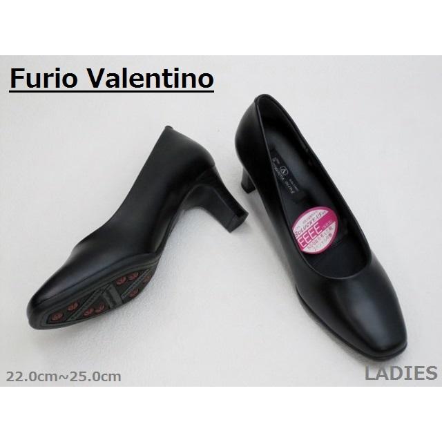 SALE / Furio Valentino フリオバレンチノ 6451 4E 耐滑 シンプル Laパンプス 黒 22.0cm〜25.0cm ＜25%OFF＞ : くつやさんK-POINT ...