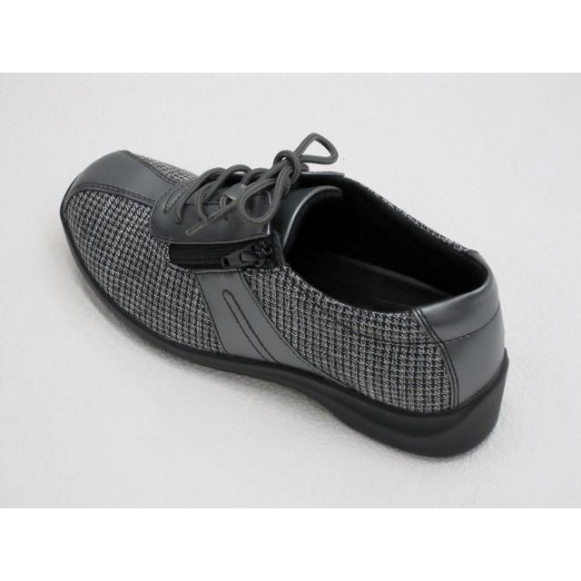 ムーンスター イブ SALE / Eve 195TX 足裏立体Wインソール ゆったり ファスナー付き Laカジュアル DGR柄 22.0cm ...