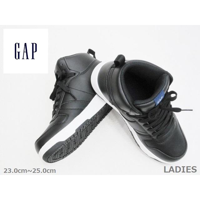 GAP SALE / ギャップ 22206 防水 ハイカット 防滑 フルシーズン 耐滑ソール シンプル Laスニーカー 黒 23.0cm〜25.0cm＜25%OFF＞ : くつやさんK ...