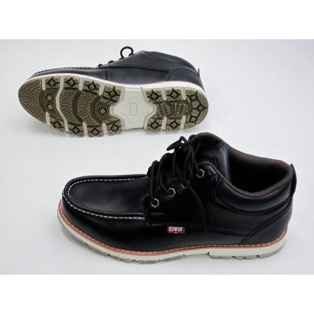 EDWIN SALE / エドウィン 201 軽量 ミッドカット おしゃれ Meカジュアル 黒 25.0cm〜28.0cm ＜40%OFF＞ : くつやさんK-POINT - 通販 ...