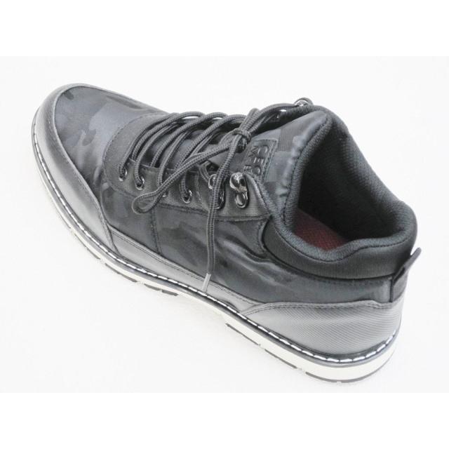 SALE / CECLI McBEE セシルマクビー 205 防水 おしゃれ 防滑 カモフラ柄 ミッドタイプ Meブーツ 黒 25.5cm ...