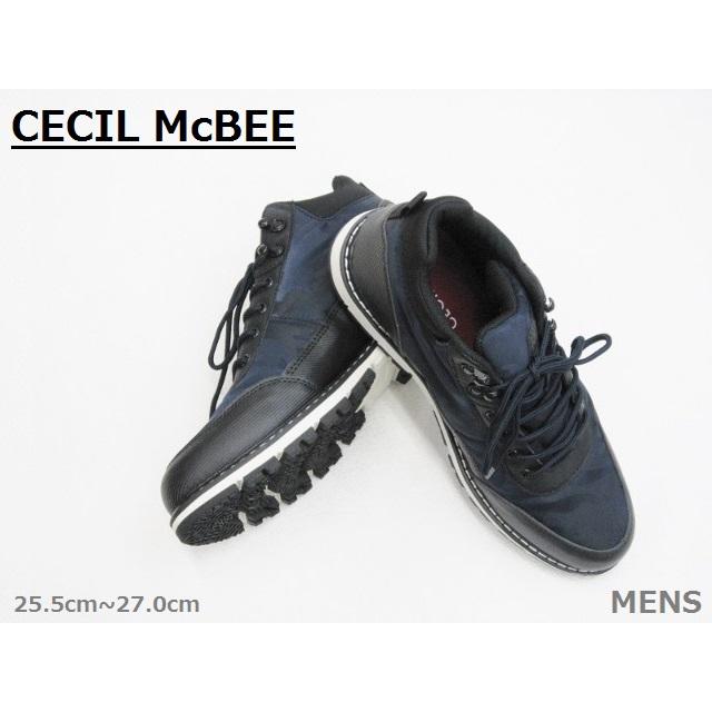 CECIL McBEE（セシルマクビー） SALE / CECLI McBEE 205 防水 おしゃれ 防滑 カモフラ柄 ミッドタイプ Meブーツ NV 25.5cm〜27.0cm＜46 ...