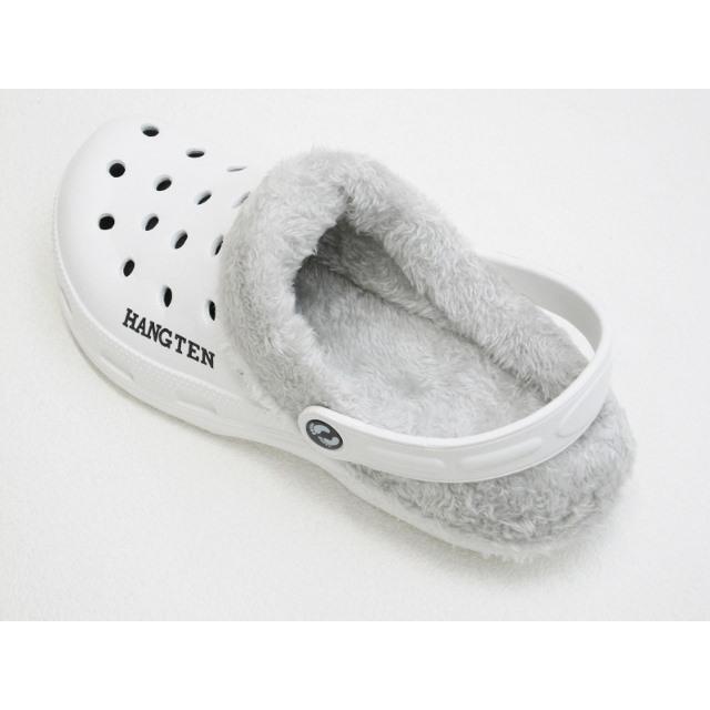 HANGTEN SALE / HANG TEN ハンテン 2192 超軽量 2WAY クロックス風 ボア入り 人気 Meサンダル 白 25.0cm〜27.5cm（M/L表示展開）＜25％OFF ...