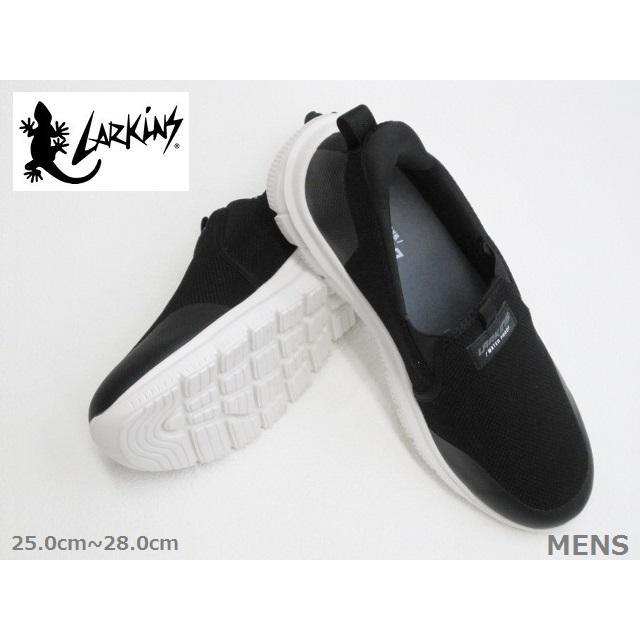 LARKINS SALE / ラーキンス L-204 防水 スリッポン 超軽量 かっこいい Meスニーカー 黒 25.0cm〜28.0cm＜25％OFF＞ : くつやさんK-POINT ...