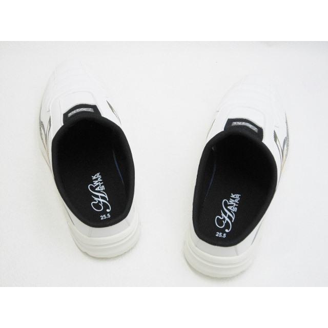 SALE / HAWK STAR ホークスター 6534 合皮 ふわふわ 超軽量 シンプル サボ Meスニーカー 白黒 25.0cm〜27.0cm＜20％OFF＞ : くつやさんK-POINT ...