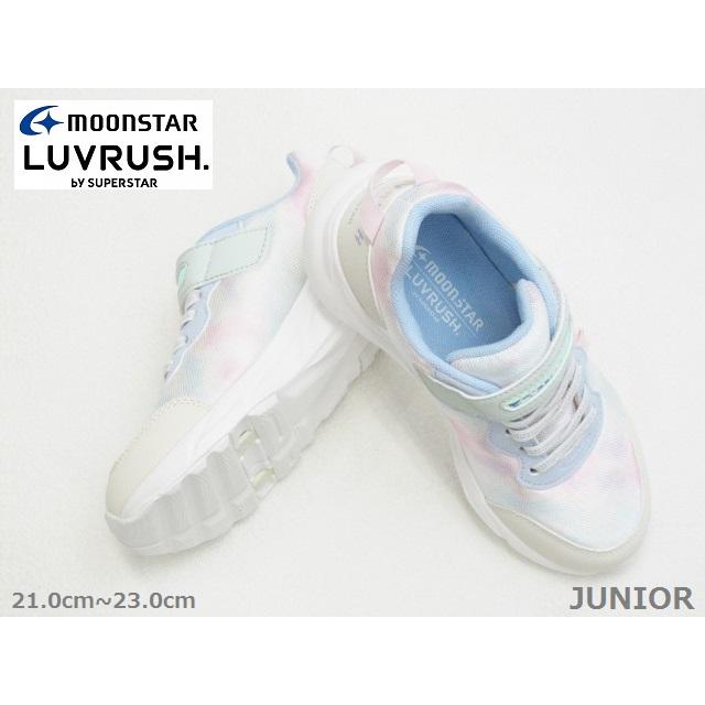 ムーンスター スーパースター SALE / LUVRUSH ラブラッシュ by SUPER STAR 1159 パワーバネ 2E かわいい 耐久性 Gスニーカー MUT 21.0cm〜23 ...
