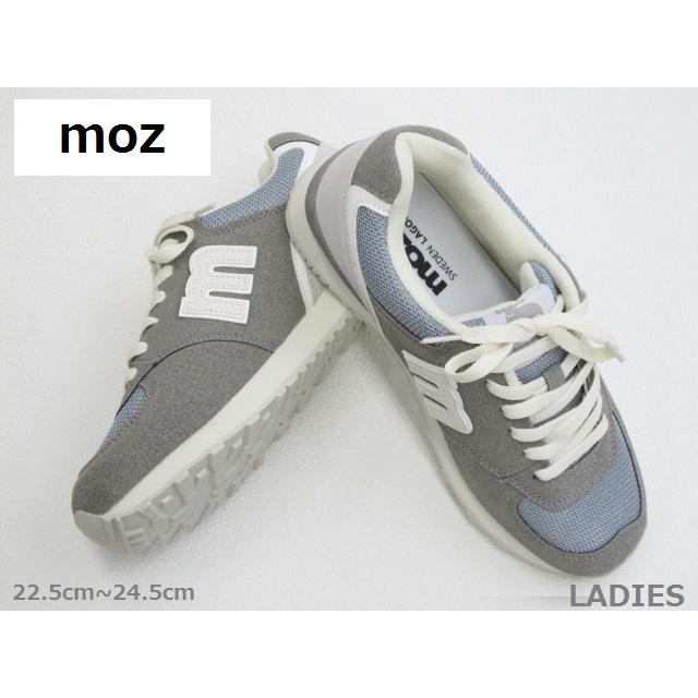 moz SALE / モズ 3024 軽量 レースアップ クッションパッド かわいい カジュアル Laスニーカー GR 22.5cm〜24.5cm ＜20%OFF＞ : くつやさんK ...