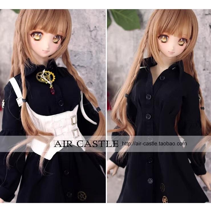 AirCastle 1/3ドール DD ドール服 セット スチームパンク風 ワンピース 白 黒 [AirCastle-3-C47] : スウィ ...