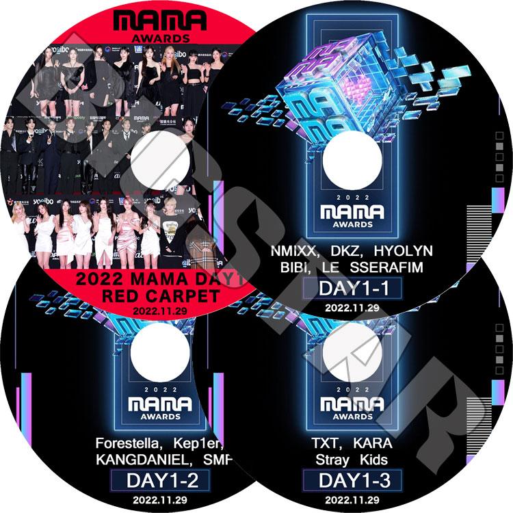 K-POP DVD/ 2022 MAMA Mnet Asia Music Awards & RED CARPET DAY1 (4枚SET) (2022.11.29)/ LE SSERAFIM ...