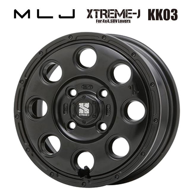 MLJ 送料無料！エムエルジェイ エクストリームJ KK03 Satin Black 12×4 +42 4/100 新品ホイール1本 : コニシタイヤ Yahoo!店 - 通販 - Yahoo ...