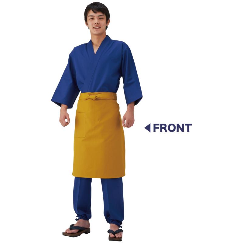 エプロン 和風 ミドル丈 前掛け 腰巻 日本製 メイドインジャパン 帆布 ハンプ 調理 厨房 飲食 販売 和食 男女兼用 KOEI M20 刺繍 プリント :m20:ケイ・ユニフォーム フード ...