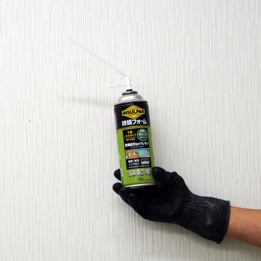 インサル 防蟻フォーム 435ml×6本 グリーン 1液ノズルタイプ ABC シロアリ 白蟻 白あり 防蟻成分配合 ウレタン 簡易型発泡ウレタンフォーム IBF : DIY 自分で出来る害虫 ...