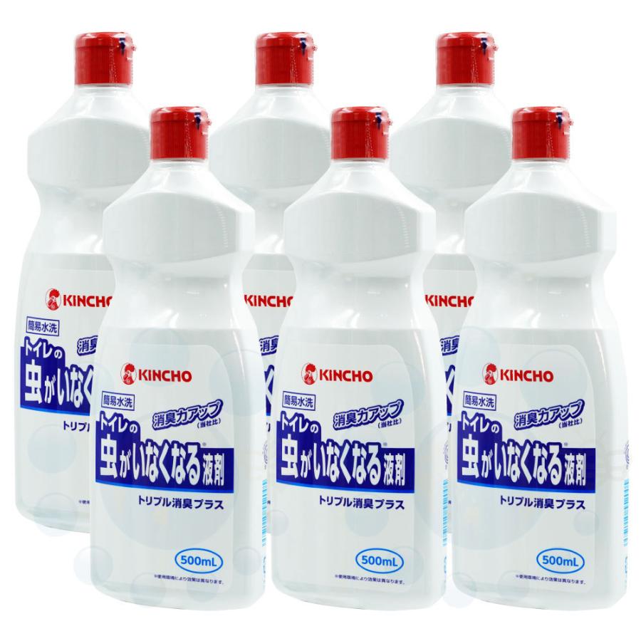 KINCHO 金鳥 トイレの虫がいなくなる液剤 トリプル消臭プラス 500ml×6本 仮設トイレの害虫 悪臭対策 : DIY 自分で出来る害虫駆除 - 通販 - Yahoo!ショッピング
