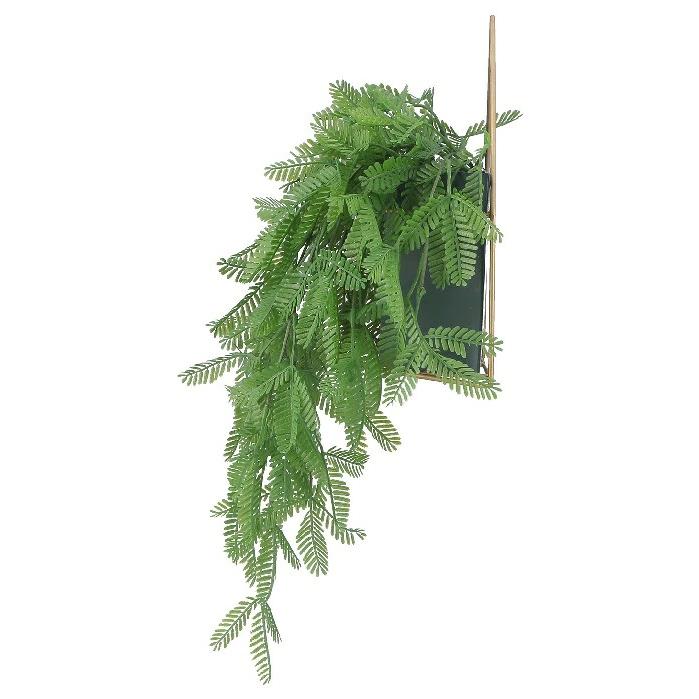 フェイクグリーン 壁掛け ミモザ 吊り下げ ハンギング 人工観葉植物 造花 おしゃれ インテリア 緑 アート 枯れない 水やり不要 お手入れ簡単 :cfakegr-6306p-06:KAaGU ...