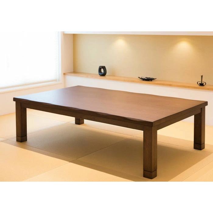 こたつ テーブル 幅120×80cm 長方形こたつ 継ぎ脚付き 天板 タモ突板 手元コントローラー付き メトロ社製ヒーター 長方形 ブラウン ナチュラル : KAaGU.com - 通販 ...