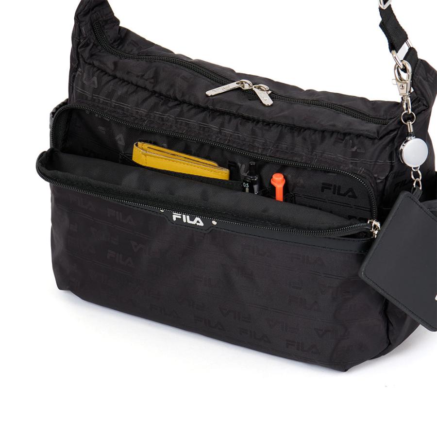 FILA フィラ ショルダーバッグ レディース ファスナー付き 船形 三日月型 バッグ 軽量 多収納 人気 斜めがけ ブランド 大きめ マザーズバッグ : カバン専門店 Baracca ...