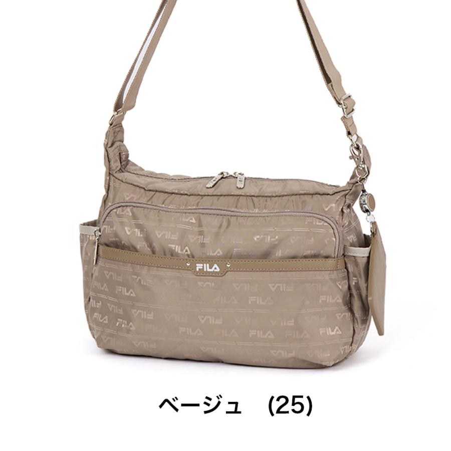 FILA フィラ ショルダーバッグ レディース ファスナー付き 船形 三日月型 バッグ 軽量 多収納 人気 斜めがけ ブランド 大きめ マザーズバッグ : カバン専門店 Baracca ...