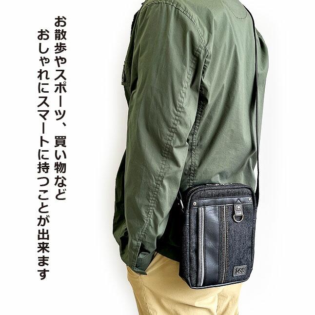 Lee ショルダーバッグ メンズ ブランド 320-3263 リー symbole ミニショルダー おしゃれ かっこいい 斜め掛け おすすめ 男性 プレゼント デニム 人気 ポシェット ...