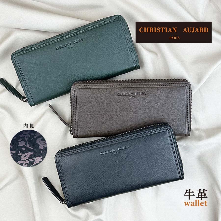 ラウンドファスナー長財布 メンズ ファスナー財布 long wallet 小銭入れ付き 大容量 ca0001 CHRISTAIN AUJARD ...