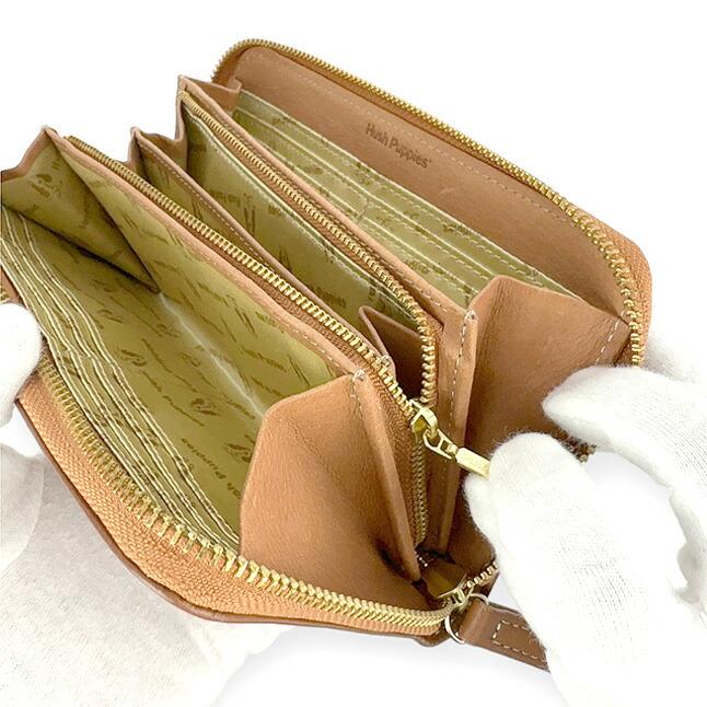 ハッシュパピー（Hush Puppies） ラウンドファスナー長財布 メンズ ジップ 小銭入れ付き 牛革 本革 レザー ブランド hp0610 ...