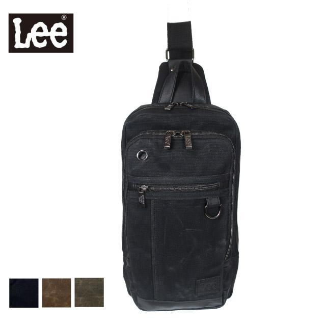 Lee ボディバッグ メンズ ブランド 人気 斜めがけバッグ ワンショルダーバッグ 男性 大人 黒 茶 斜めがけ リー crash パラフィン ...