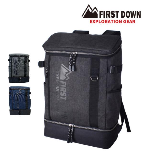FIRST DOWN（ファーストダウン） 通学リュック 男子 高校 中学 メンズ リュック レディース ボックスリュック 2ルーム スクエア ...