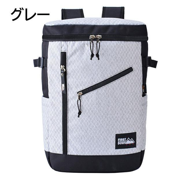 FIRST DOWN 通学リュック 男子 高校 中学 女子 ブランド メンズ リュック レディース ボックスリュック USA ファーストダウン スクエアリュック 38003 24L : かばん ...