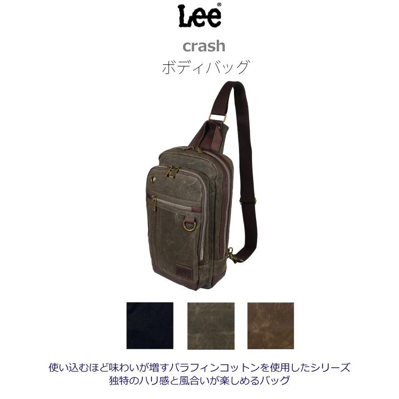 Lee ボディバッグ メンズ ワンショルダーバッグ 大人 ブランド 人気 斜めがけバッグ ボディバック リー crash パラフィン加工 ...