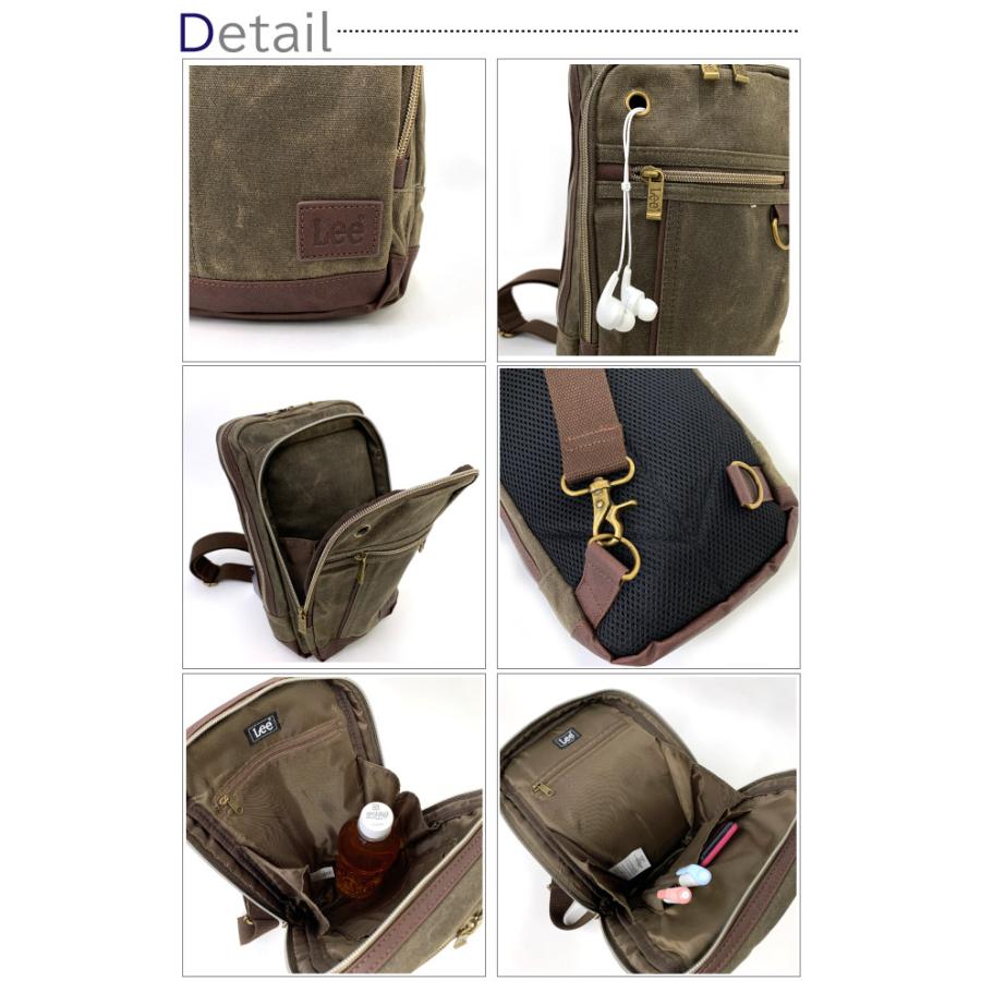 Lee ボディバッグ メンズ ワンショルダーバッグ 大人 ブランド 人気 斜めがけバッグ ボディバック リー crash パラフィン加工 ...