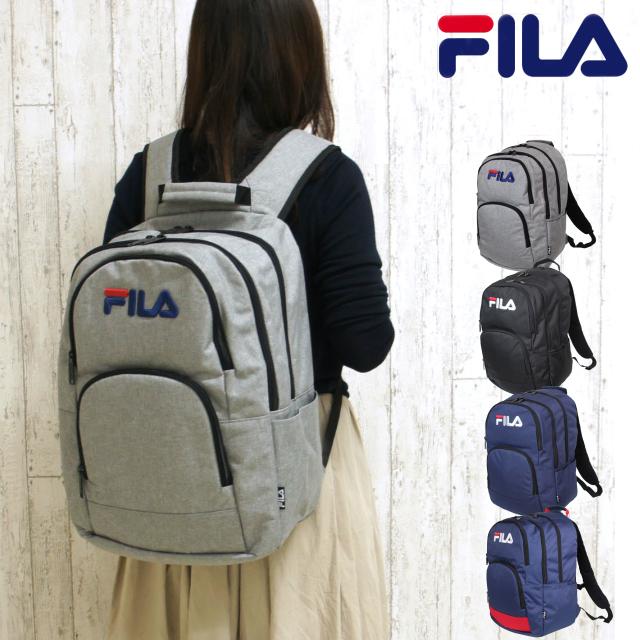 FILA フィラ リュック 黒 通学 レディース 女子 メンズ 男子 スポーツブランド ラウンドシリーズ 26L 7556 : かばんや - 通販 - Yahoo!ショッピング