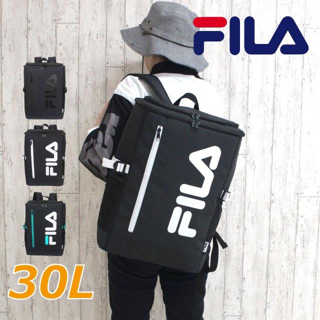 FILA 通学リュック フィラ リュック 通学 大容量 女子 男子 キッズ レディース メンズ スクエアリュック 30リットル fib-1541 : かばんや - 通販 - Yahoo!ショッピング