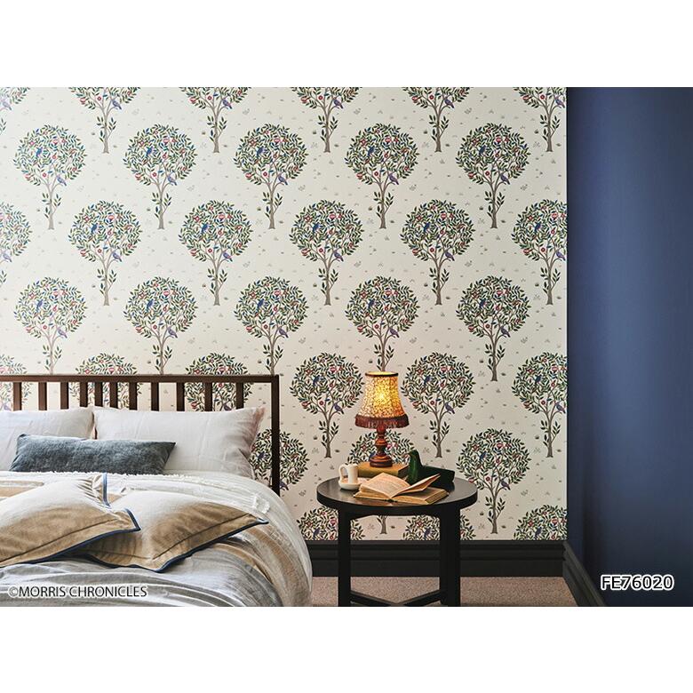 サンゲツ 【＊送料無料(わEX便)】壁紙 のりなし壁紙 ファイン 2023-2026 ウィリアムモリス ケルムスコット ツリー FE76020 ...