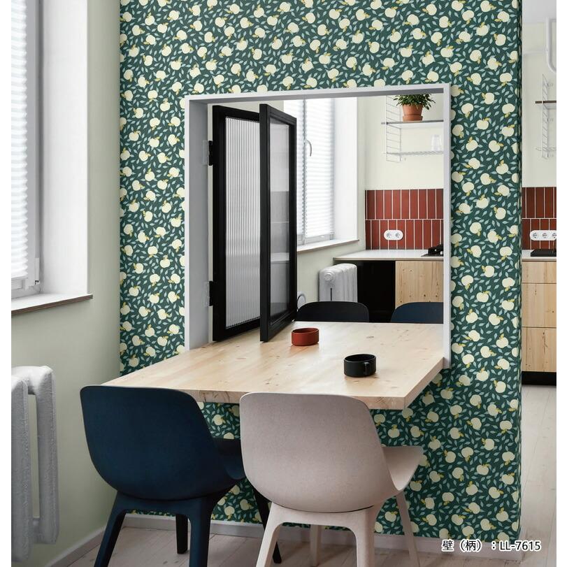 壁紙 のりなし壁紙 クロス リリカラ LIGHT ライト 2022-2025 Lotta Kuhlhorn ロッタ・キュールホルン Apple エプレ LL-7615 【1m単位での販売 ...