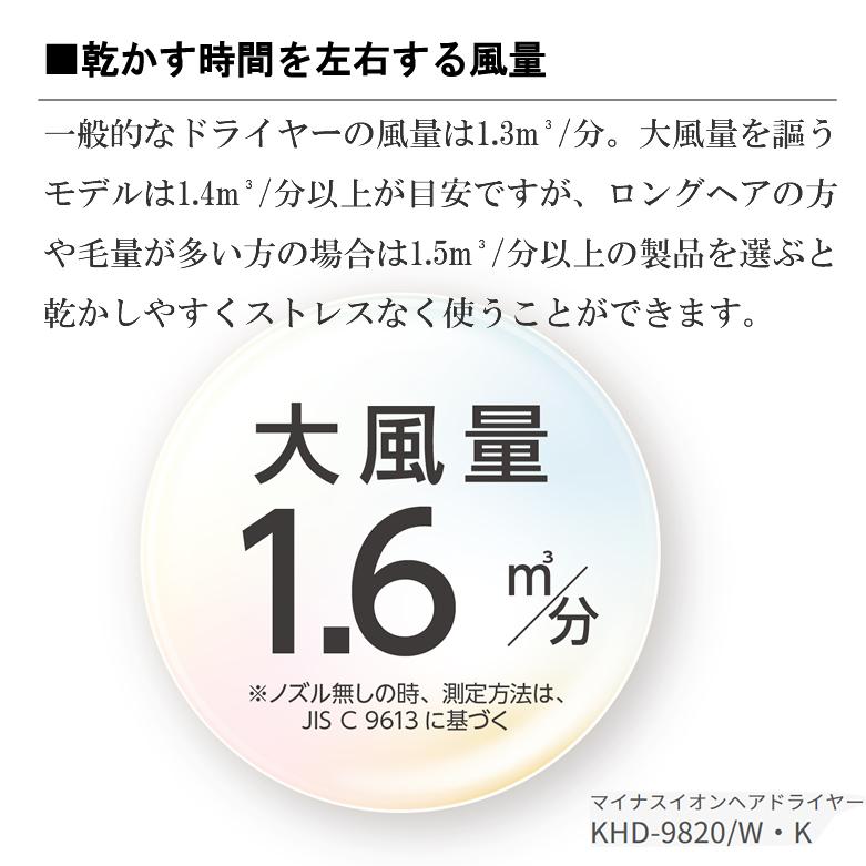 KOIZUMI コイズミ ヘアドライヤー マイナスイオン 軽量 コンパクト 美髪 Koizumi Beauty KHD-9820/W ホワイト 2023年新製品 : 家電とギフトの専門店 カデ ...