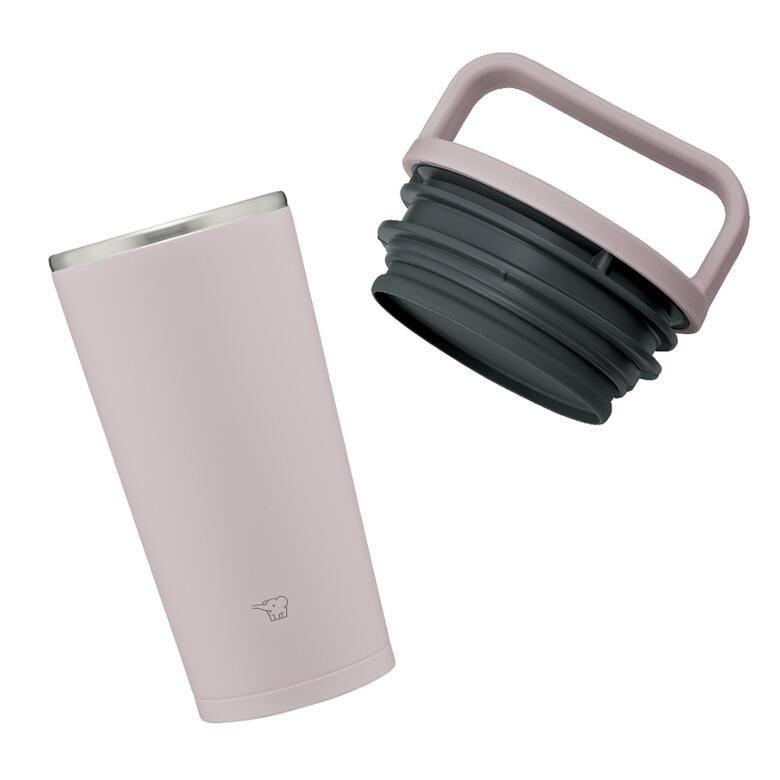 象印（ZOJIRUSHI） 水筒 シームレスせん マグボトル 魔法瓶 保温 保冷 蓋付き 400ml 0.4L ステンレス キャリータンブラー ハンドルつき ZOJIRUSHI SX-JS40 ...