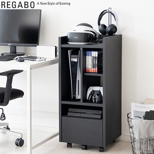 宮武製作所 GRK-001-BK デザイナーズゲームラック REGABO（レガボ） ブラック PS5やSwitchなど据置型ゲーム機収納に : 家電のSAKURA - 通販 - Yahoo ...