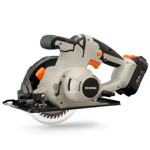 IRIS OHYAMA（アイリスオーヤマ） JSC125TC 充電式丸のこ10.8V サンドベージュ コードレス電動式 木工用ブレード ...