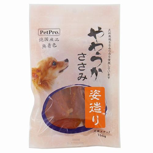 PetPro（ペットプロ） P-4981528312379 ペットプロジャパン 純国産やわらかささみ姿造り 100g 犬用おやつ : 家電のSAKURA - 通販 - Yahoo!ショッピング