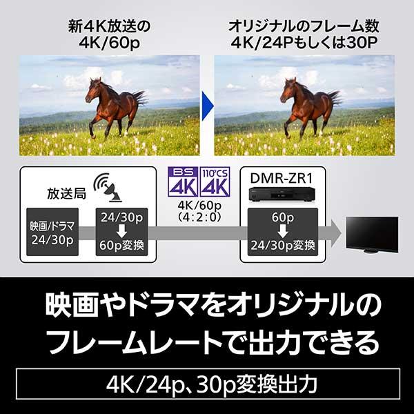 DIGA Panasonic DMR-ZR1 ブルーレイレコーダー プレミアム4KディーガDIGA 6TB 3番組同時録画 4Kチューナー内蔵 パナソニック正規仕入です 丁寧梱包 : 家電品 ...