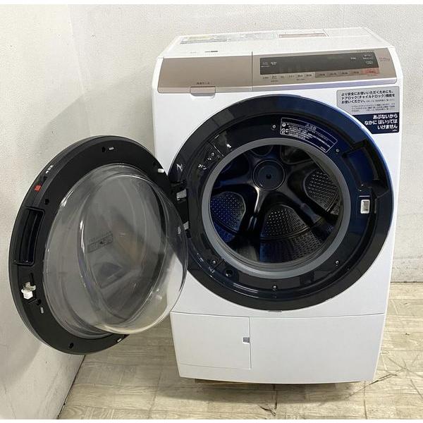 日立/HITACHI BD-SV110CL ドラム式洗濯乾燥機 ビッグドラム 洗濯11kg/乾燥6kg 左開き ホワイト 2019年製 中古 ...