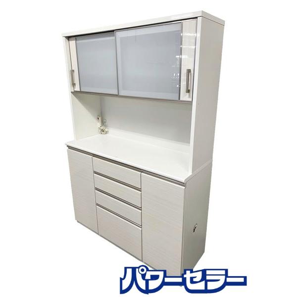 ニトリ/NITORI キッチンボード ポスティア 幅140 ハイグロス ソフトクローズ ホワイト 食器棚 中古家具 店頭引取歓迎 R9289 : 中古リサイクルのパワーセラー - 通販 ...
