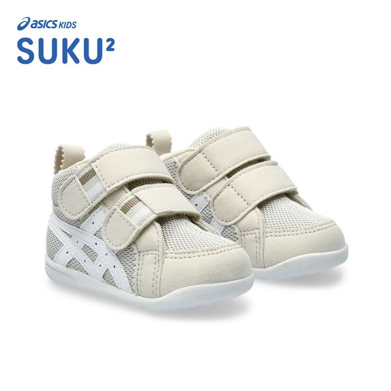 SUKUSUKU（ASICS） asics SUKU2 アシックス スクスク アミュレ FIRST MS スモークグレー/ホワイト ...