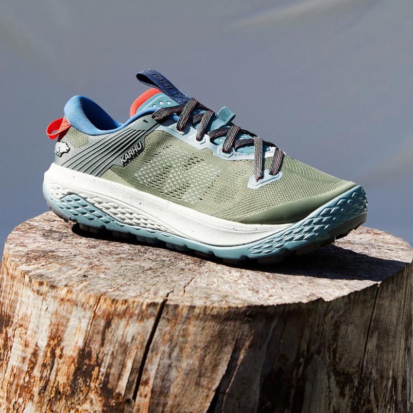 KARHU カルフ MENS IKONI TRAIL 1.0 イコニ トレイル Oil Green/Mineral Blue オイルグリーン/ミネラルブルー メンズ トレイルランニングシューズ ...