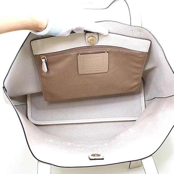 COACH（コーチ） キャメロン トート ナチュラル ペブル レザー チョーク CC050 アウトレット 【中古】 : 質かづさや - 通販 ...