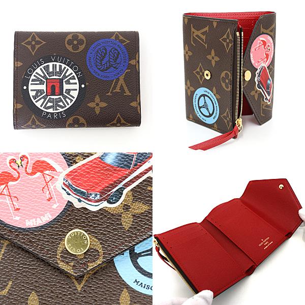 LOUIS VUITTON ルイ ヴィトン モノグラム ポルトフォイユ ヴィクトリーヌ ニコラ・ジェスキエール 三つ折り財布 M62151 ...