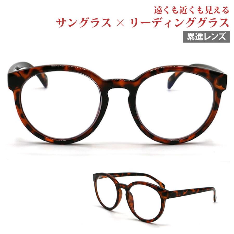 老眼鏡 SUNREADING サンリーディング サングラス リーディンググラス SR301-2 デミ おしゃれ UVカット ブルーライトカット スマホ老眼 累進多焦点レンズ : アイジー ...