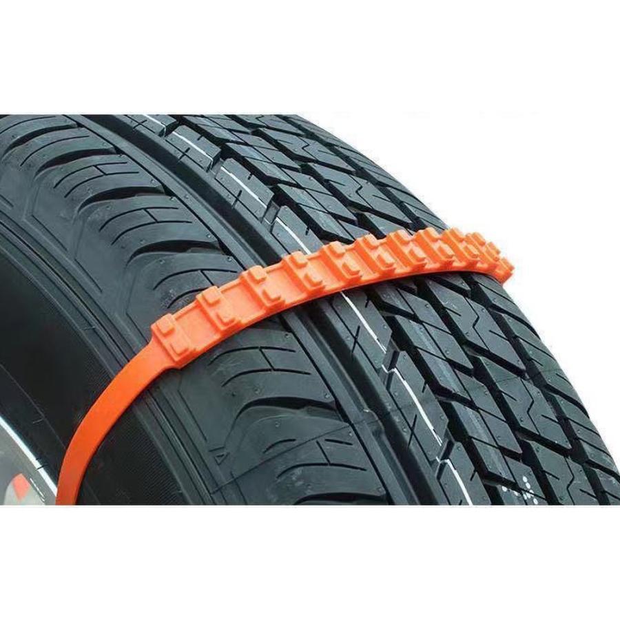 タイヤチェーン 非金属 10本セット 簡易型 r14 r15 r16 スノーチェーン 雪道 雪 滑り止め 結束バンド ナイロン ジャッキ不要 積雪 路面 凍結 緊急用 : lt-fhl ...